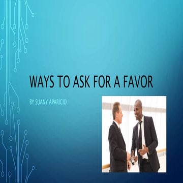 Ways to ask for a favor | PPTX