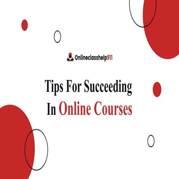 Ways To Be Successful In Online Courses | PPT
