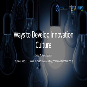 Ways to Develop Innovation Culture | PDF | Business Administration ...