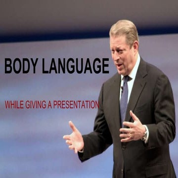 Ways to improve your body language while giving a presentation | PPT