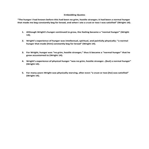 Embedding Quotes | PDF