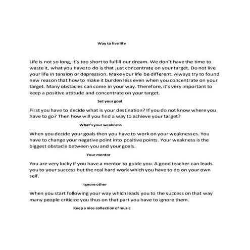 7 upsof life | PPT