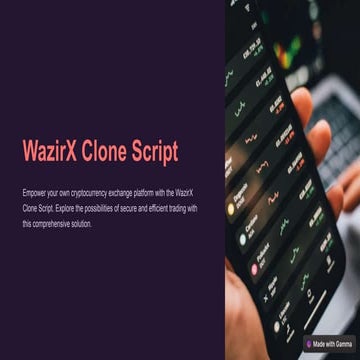 Wazirx Clone Script | PPT