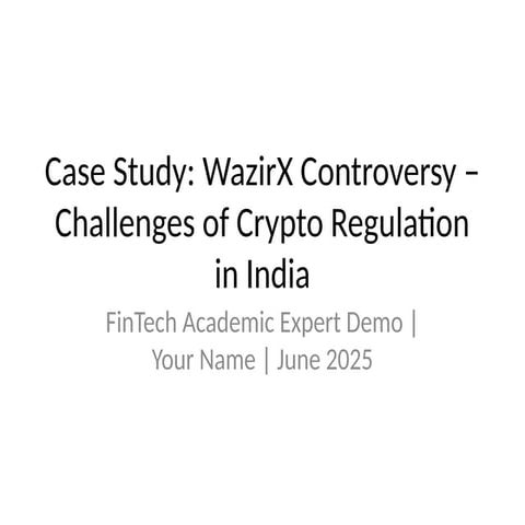WazirX_Case_Study_Demo controversy, how blockchain work | PPTX