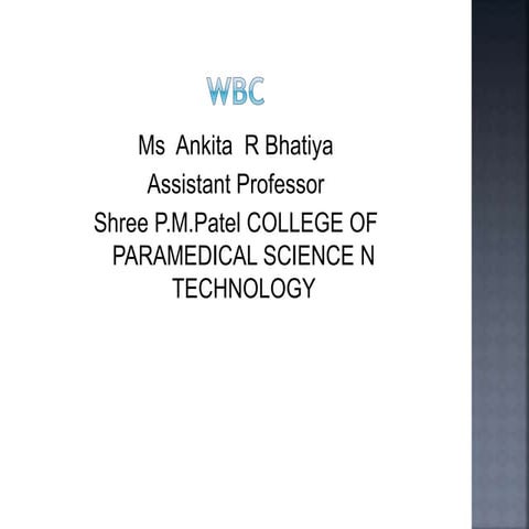 White blood cells physiology counting the white cells | PDF