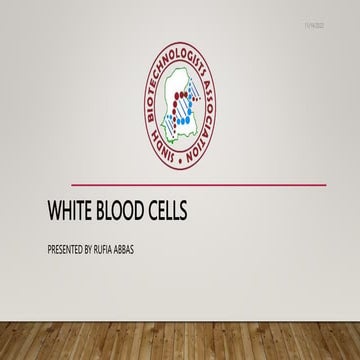 White Blood Cells (WBCs) | PPTX