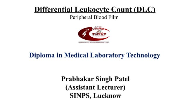 Practical 1 To Determine Differential Leukocytes Count DLC.pptx