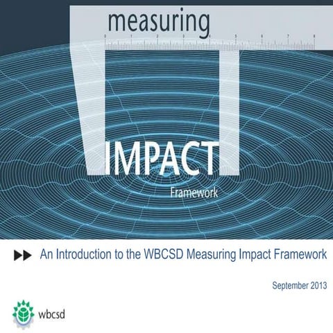 WBCSD Measuring Impact Framework | PPTX