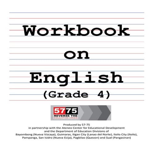 WORKBOOK ENGLISH GRADE 4 | PDF