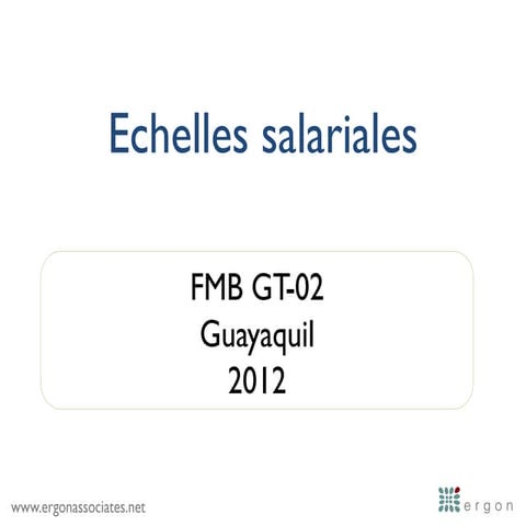 Echelles salariales | PDF