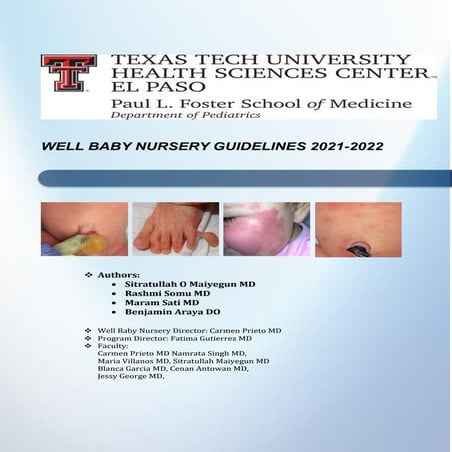 Well Newborn Nursery Guidelines 2021 | PDF