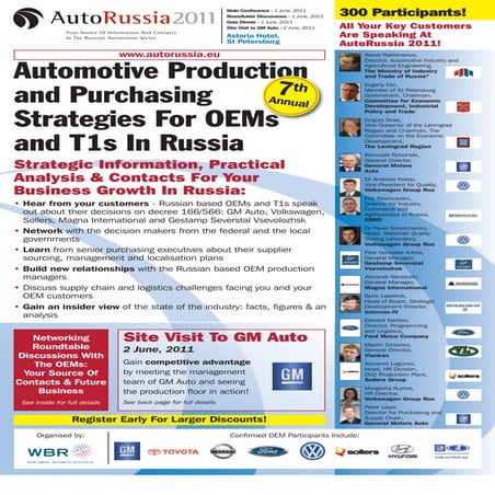 AutoRussia 2011 Agenda | PDF