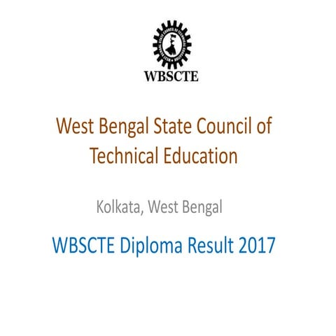 Wbscte Diploma 2nd & 4th sem Results 2017 at IndiaResults.com