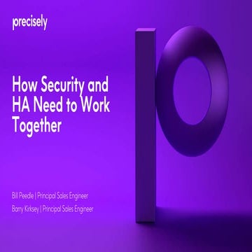 IBM i HA and Security: Why They Need to Work Together | PPT