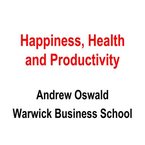 Andrew Oswald | PPT
