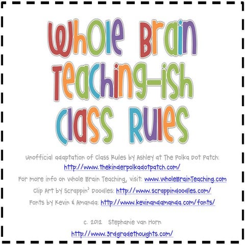 Wbt ish class rules w clip art | PDF