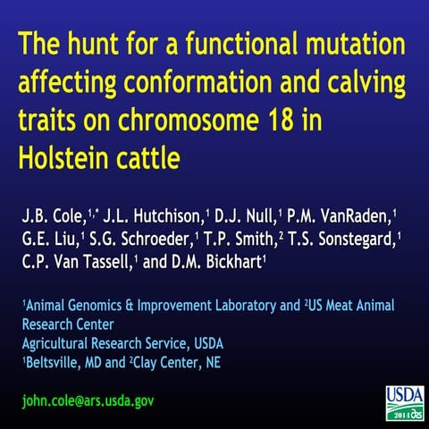 Genetic disorders in cattle | PDF