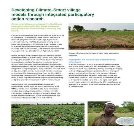 Cauca Climate-smart village (Colombia) | PDF