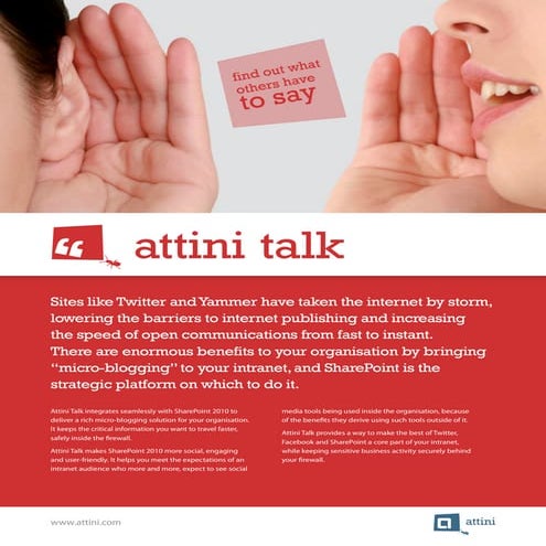 Brochure Attini Talk | PDF
