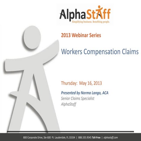 Worker’s Comp. Claims Reporting | PDF