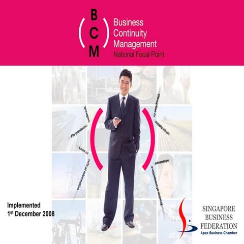 Managing and Implementing a National BCM Programme: A World's First | PDF