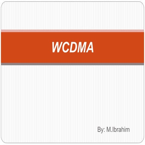 Wcdma | PPT
