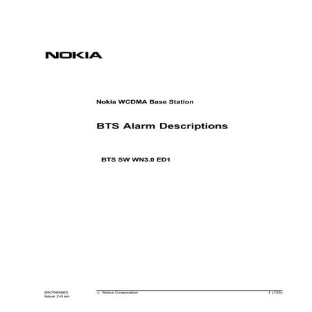 Wcdma bts-alarm-descriptions | PDF