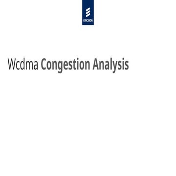Wcdmacongestionanalysis Part Of Optimization Ppt Computer Networking Computing