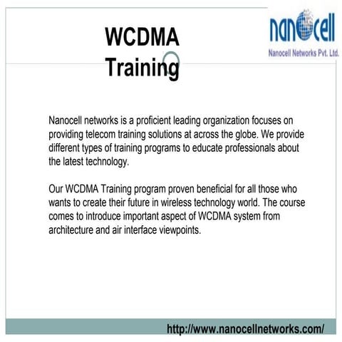 Wcdma training | PPT