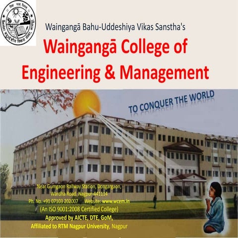 Wainganga College Of Engineering & Management | PPT