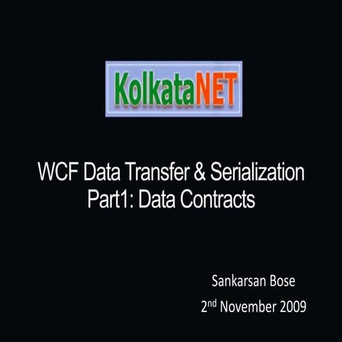Wcf Data Contracts Ppt