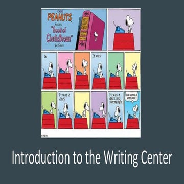 Writing Center Overview - PowerPoint | PPT