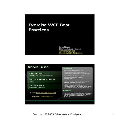 Wcf best practices | PDF