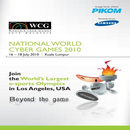 WCG 2010 Malaysia Sponsor Brochure | PDF