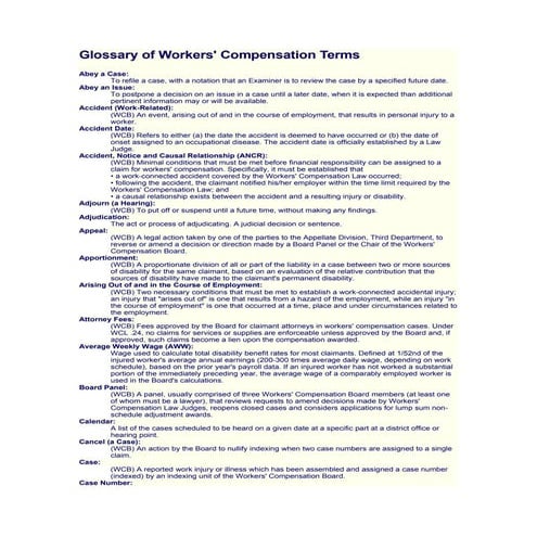 WC Glossary | PDF