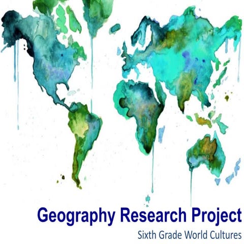 World Cultures Geography Research Project 2014 | PPT