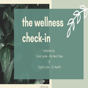 The Wellness Check-In | PDF