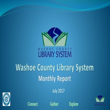 Washoe County Library System Monthly Report July 2017 | PPT