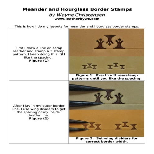 Meander/Serpentine Border Stamp Tutorial | PDF