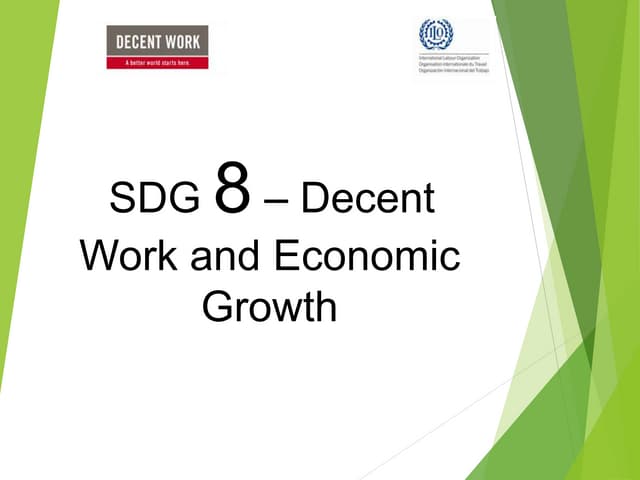Sdg 8 presentation | PDF