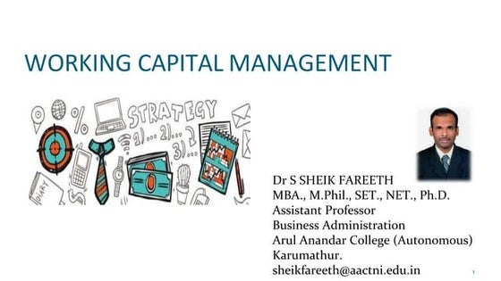 Working capital management ppt | PPTX