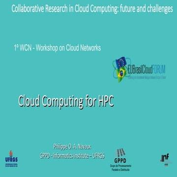 "Cloud Computing for HPC" | PDF