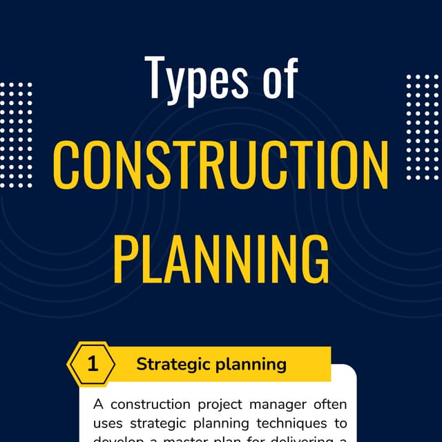 Types of construction Planning - ConstructionPM | PDF