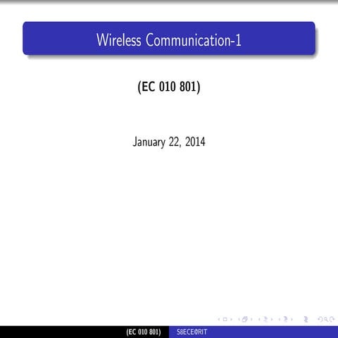 wireless communication | PDF