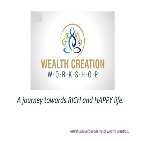Wealth Creation Workshop - Introduction | PDF