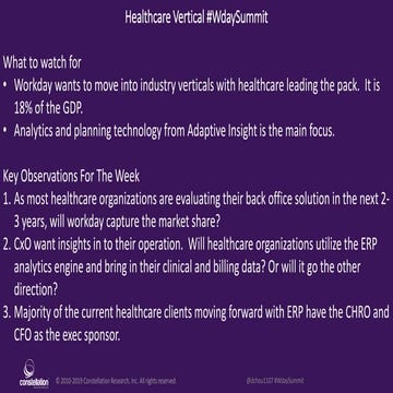 Healthcare ERP. Quick update on Workday | PPTX