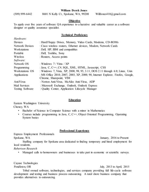 Howard Gebb Full Resume | PDF