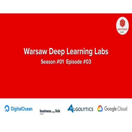 Warsaw Deep Learning Labs #3 | PPT