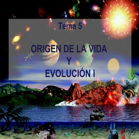 Presentación Tema 5. Evolución I | PPT