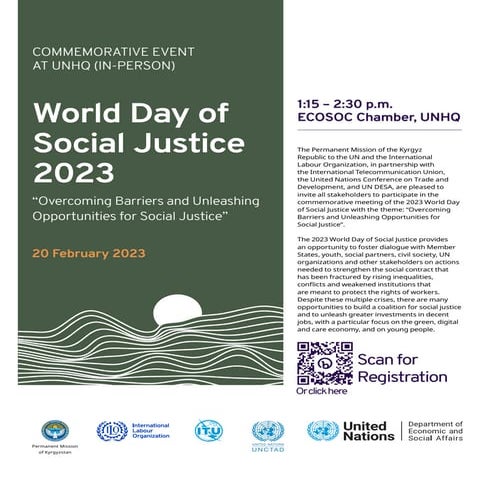 World Day of Social Justice 2024 - commemorative event. | PDF